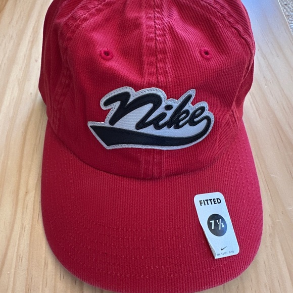 Nike | Accessories | Vintage Nike Red Fitted Cap Nwt | Poshmark